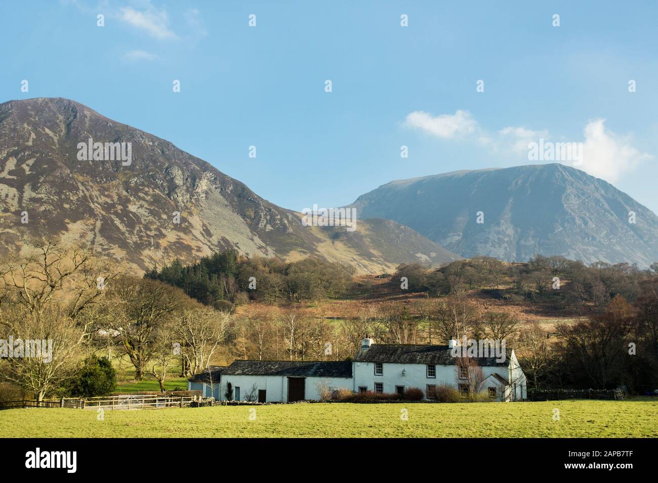 Palace How Farm in front of Whiteside and Grassmoor, Lake District ...