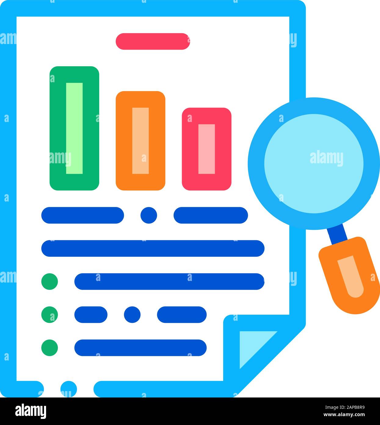 Research Document Icon Vector Outline Illustration Stock Vector Image ...