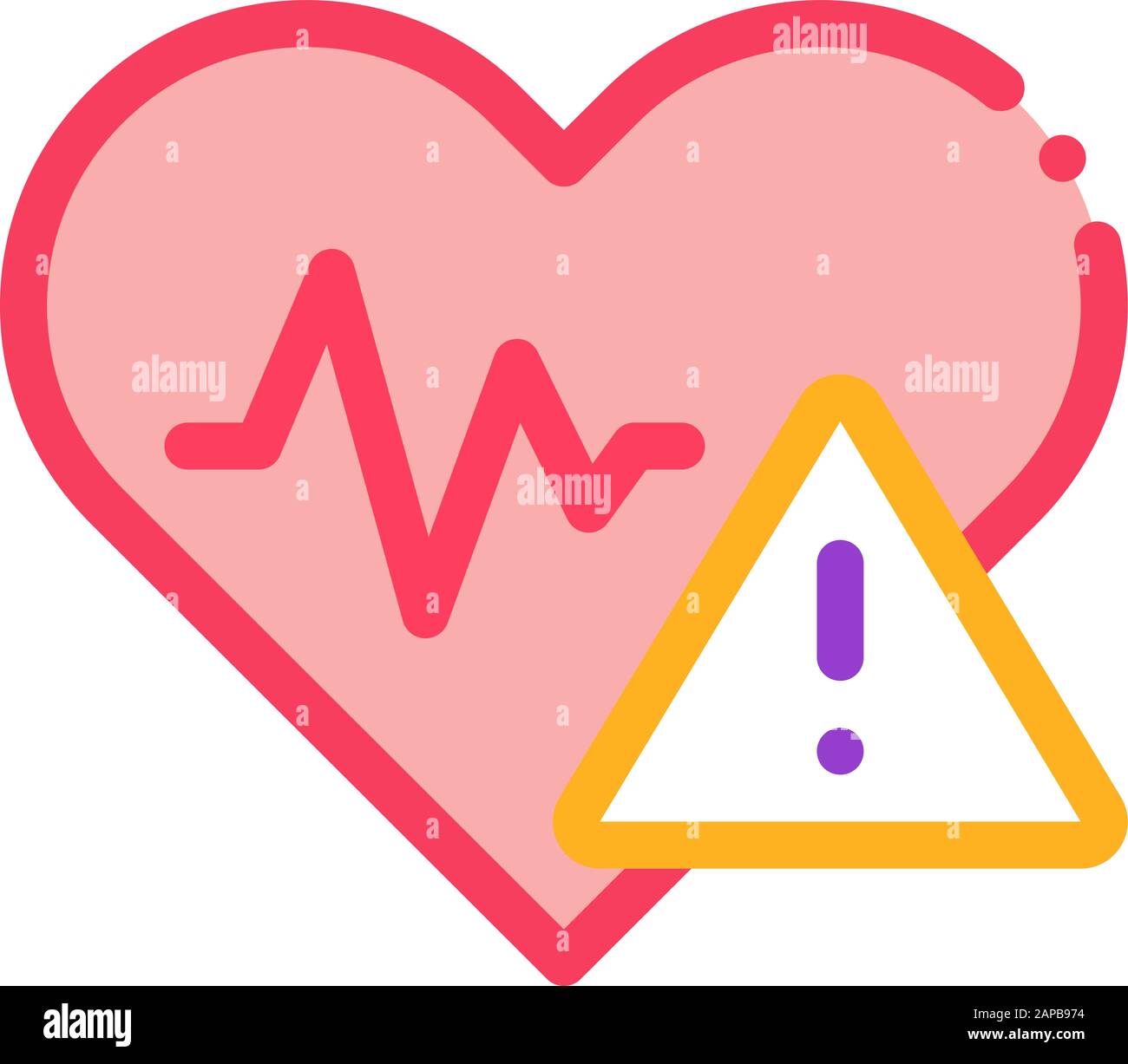 Heart Disease Icon Vector Outline Illustration Stock Vector Image & Art ...