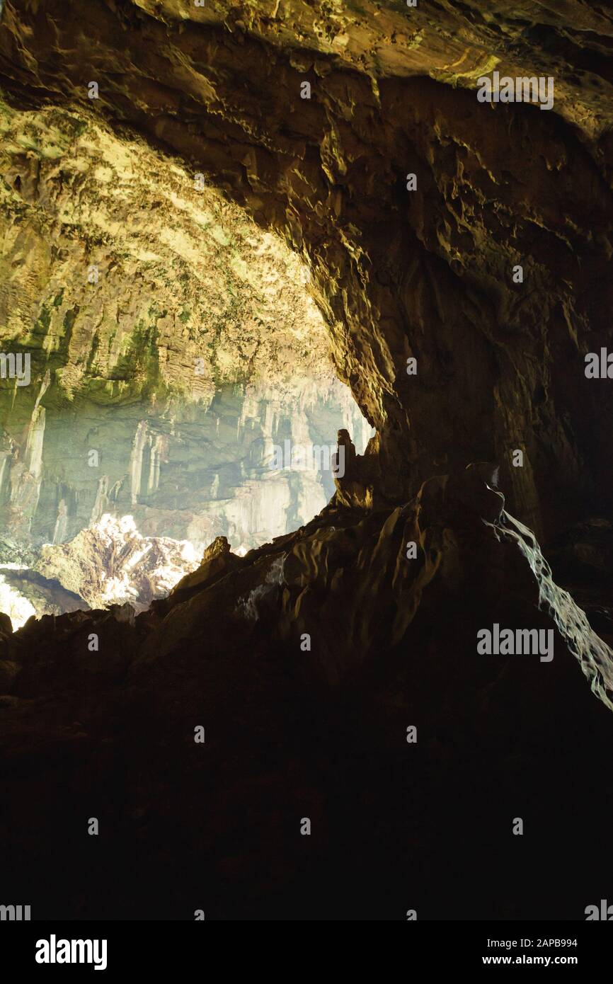 View inside Deer cave in Gunung Mulu National Park Borneo Sarawak ...