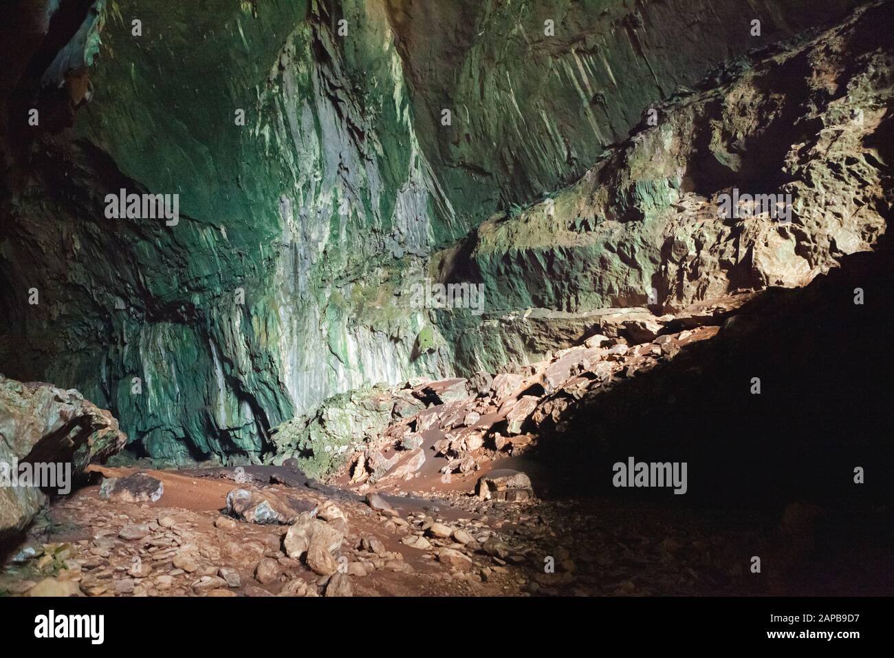 View inside Deer cave in Gunung Mulu National Park Borneo Sarawak ...