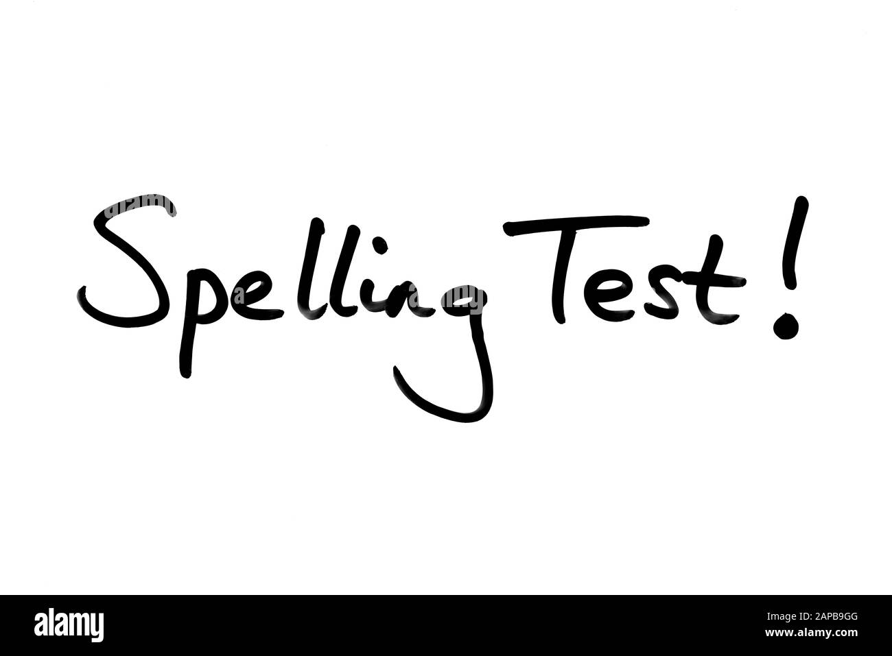 Spelling test hi-res stock photography and images - Alamy
