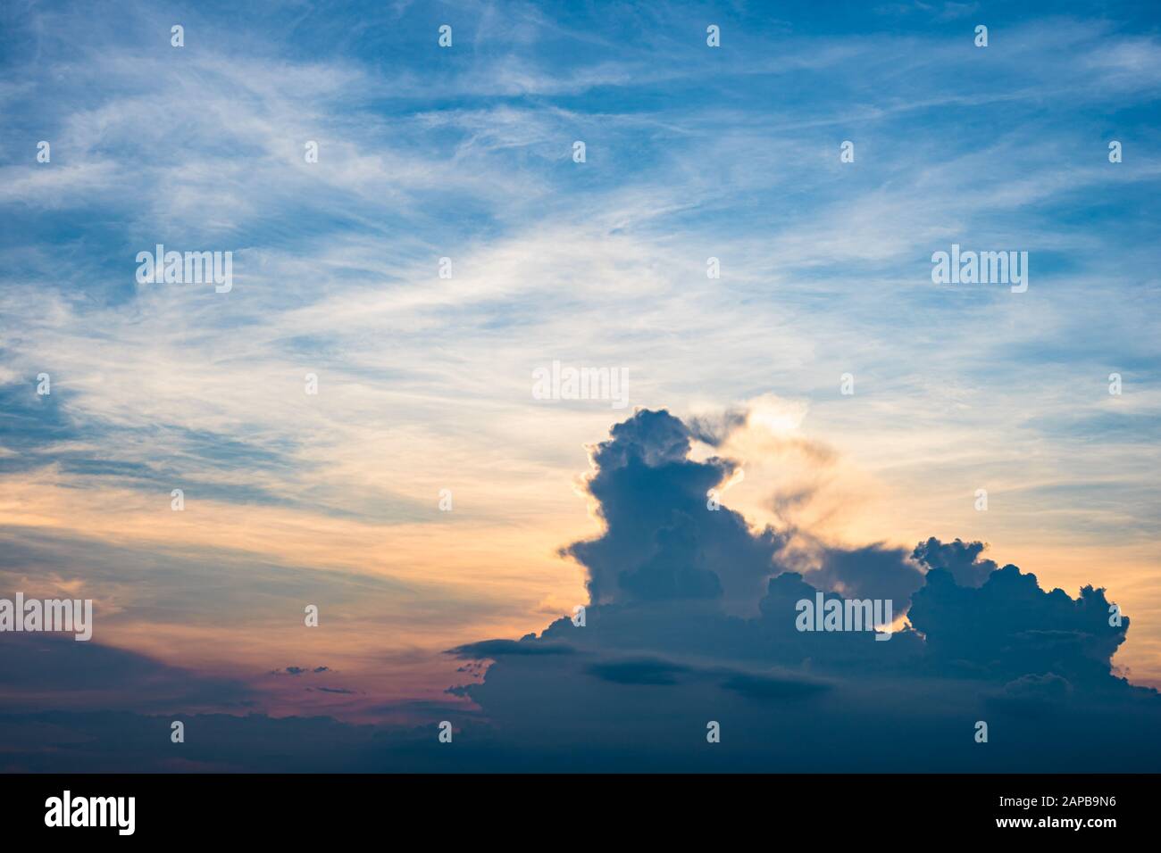 Twilight sky background with Colorful sky in twilight background ...
