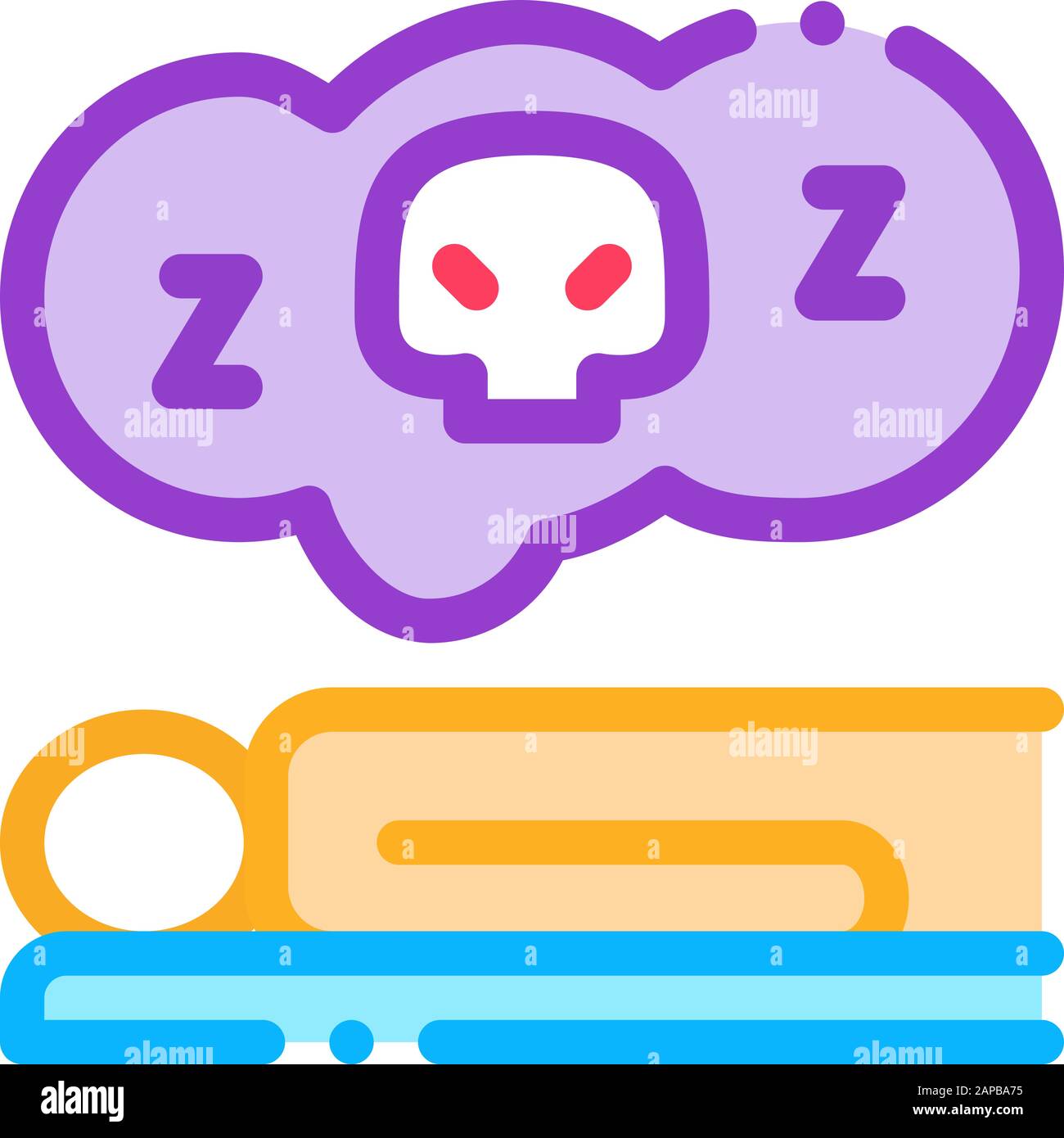 Dead Sleep Man Icon Vector Outline Illustration Stock Vector Image ...