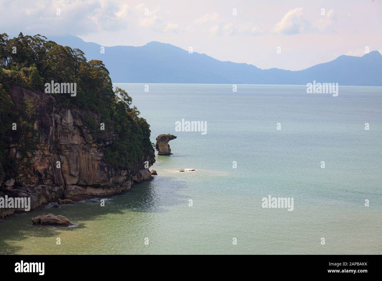 Sea stack rock formation in Bako national park Sarawak Malaysia Stock ...