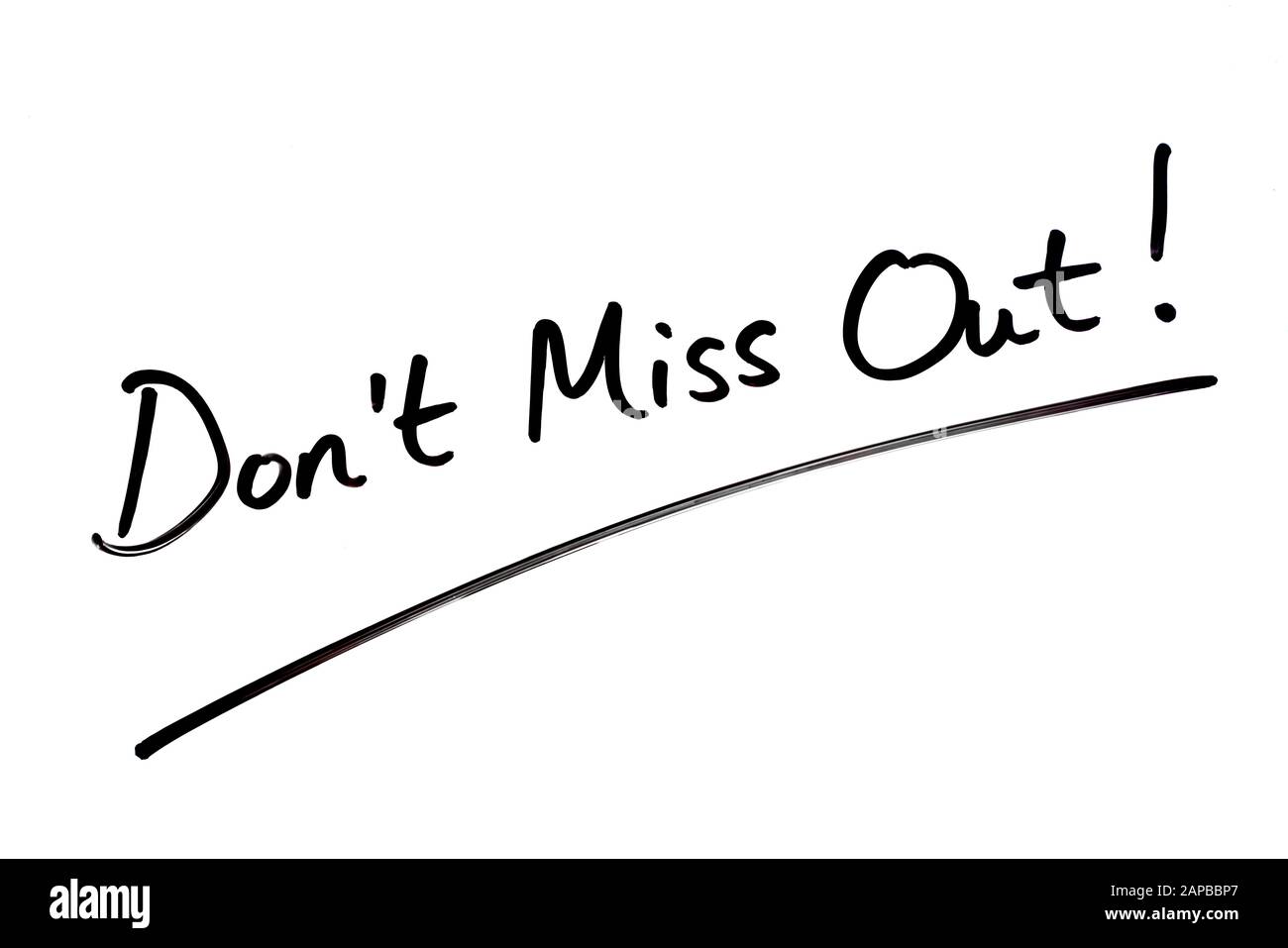 Miss out word hi-res stock photography and images - Alamy