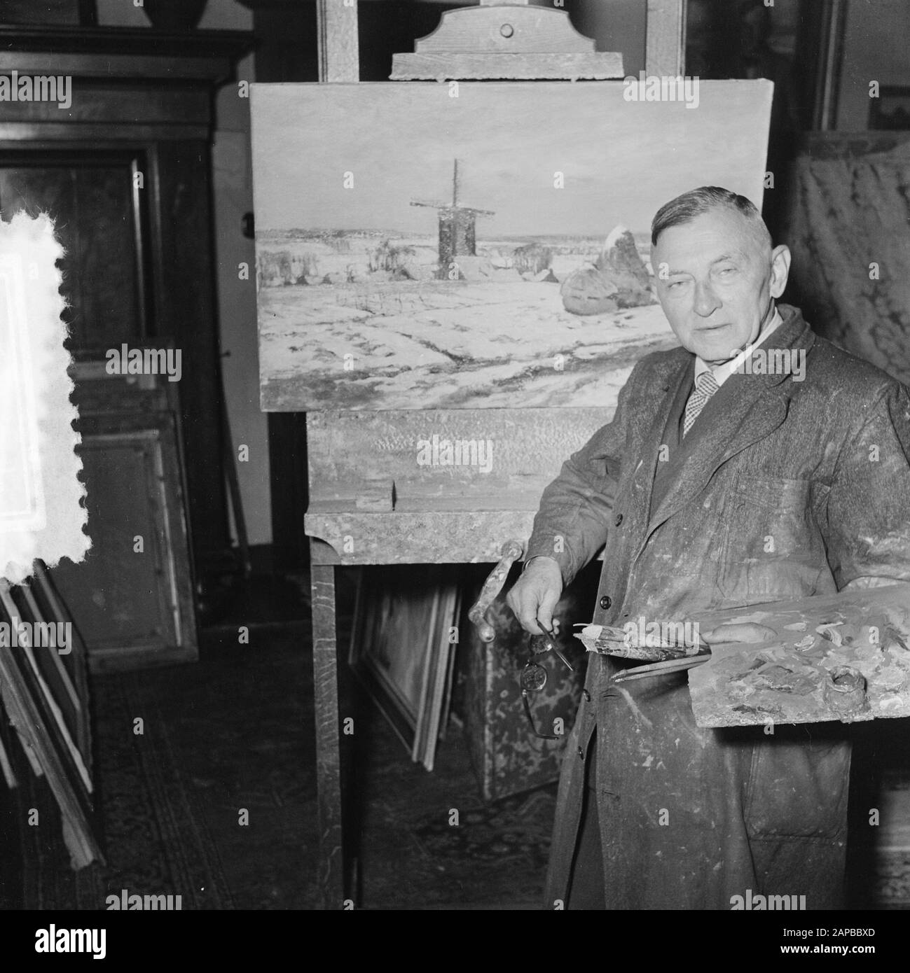 David Schulman painter Laren 70 years Date: 11 October 1951 Location ...