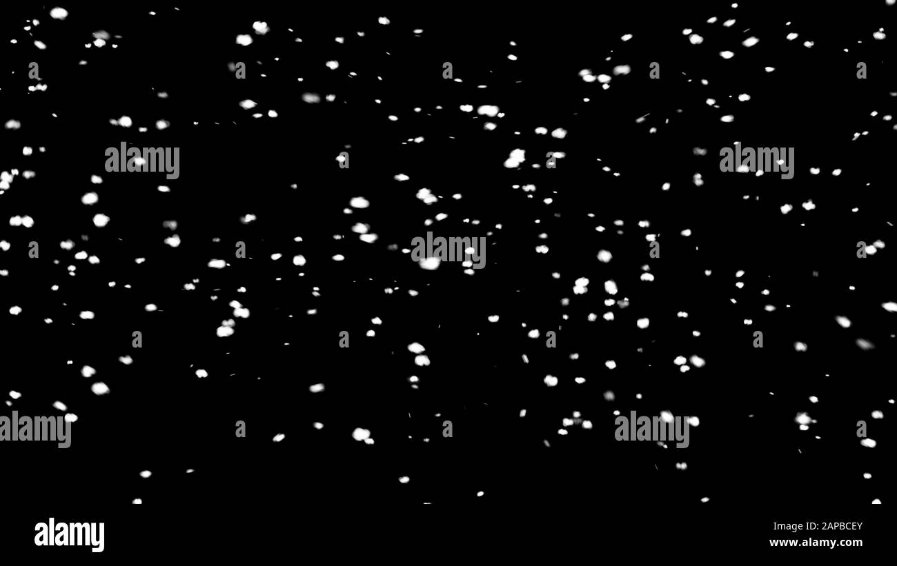 Snow flakes falling alpha channel hi-res stock photography and images ...