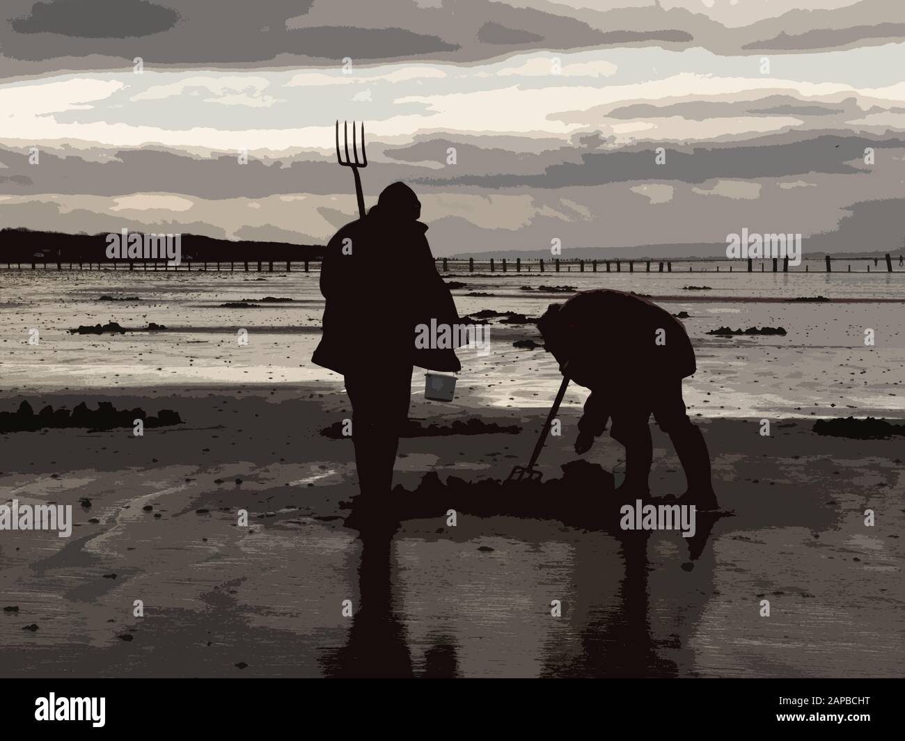 Bait Digging High Resolution Stock Photography and Images - Alamy