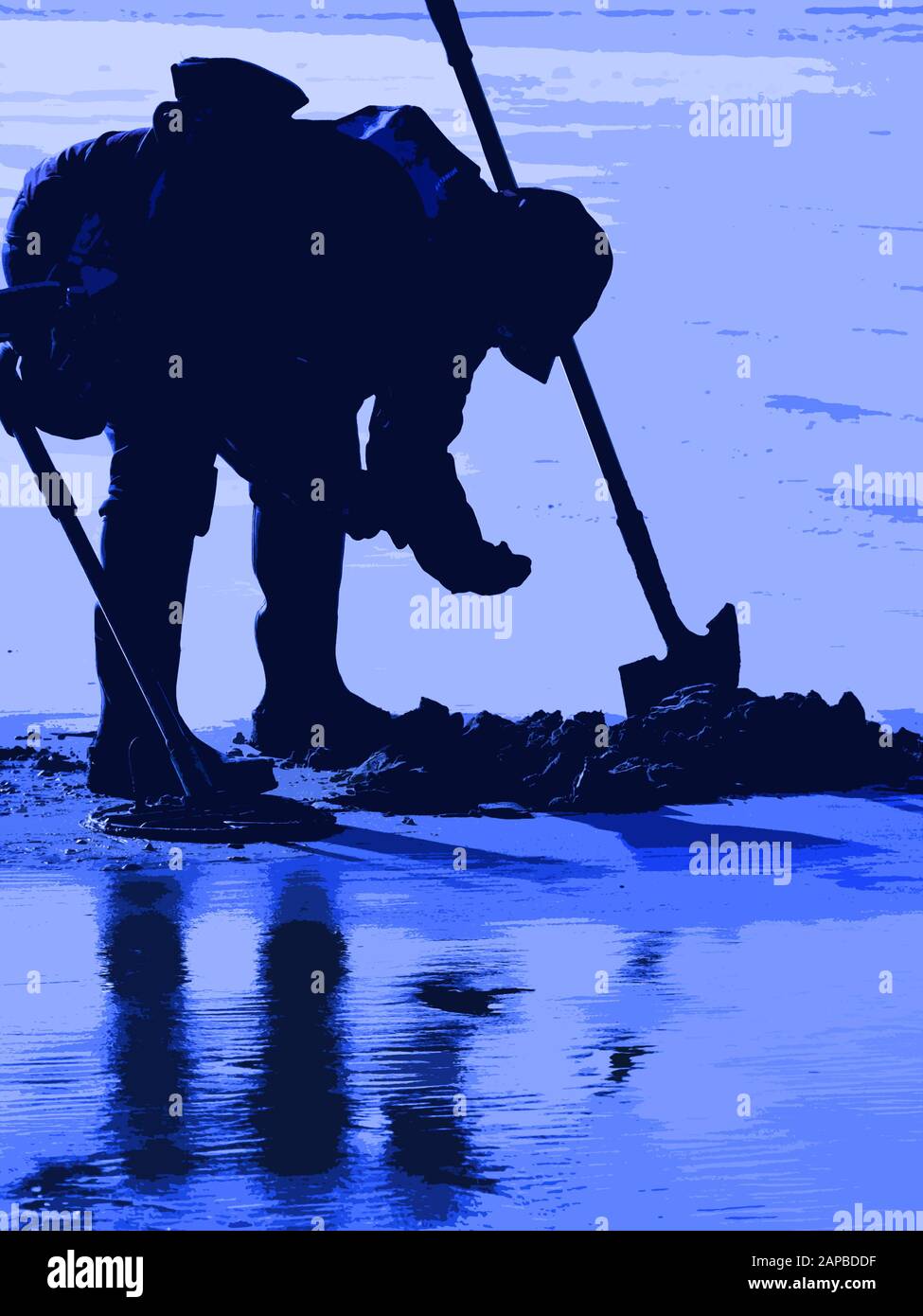Metal detecting detectorist hi-res stock photography and images - Alamy