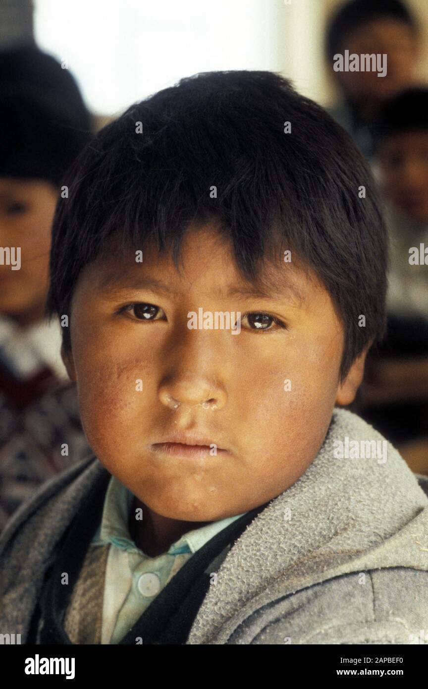 BOLIVIA Boy photo by Sean Sprague Stock Photo - Alamy