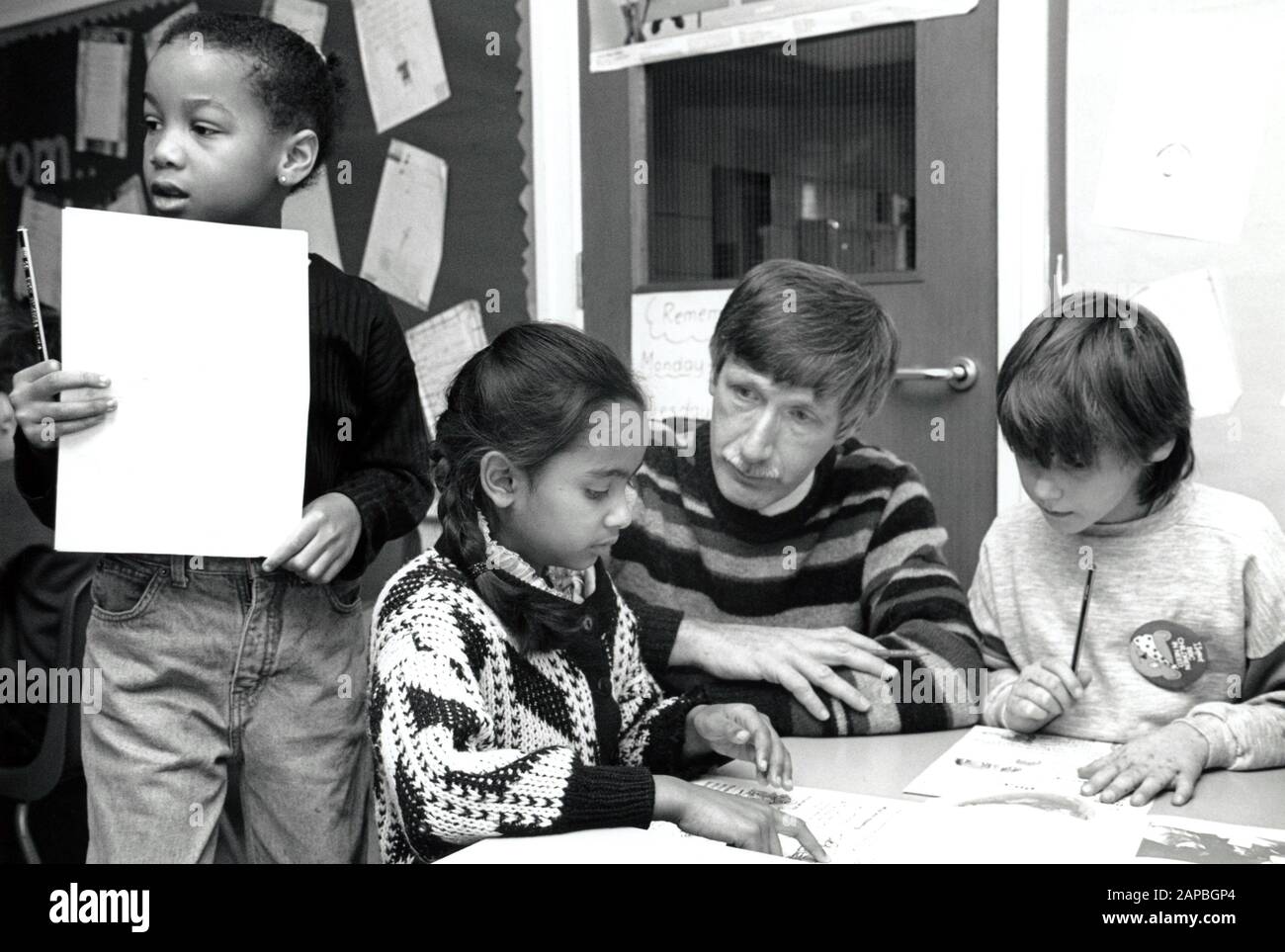 1990s school lesson hi-res stock photography and images - Alamy