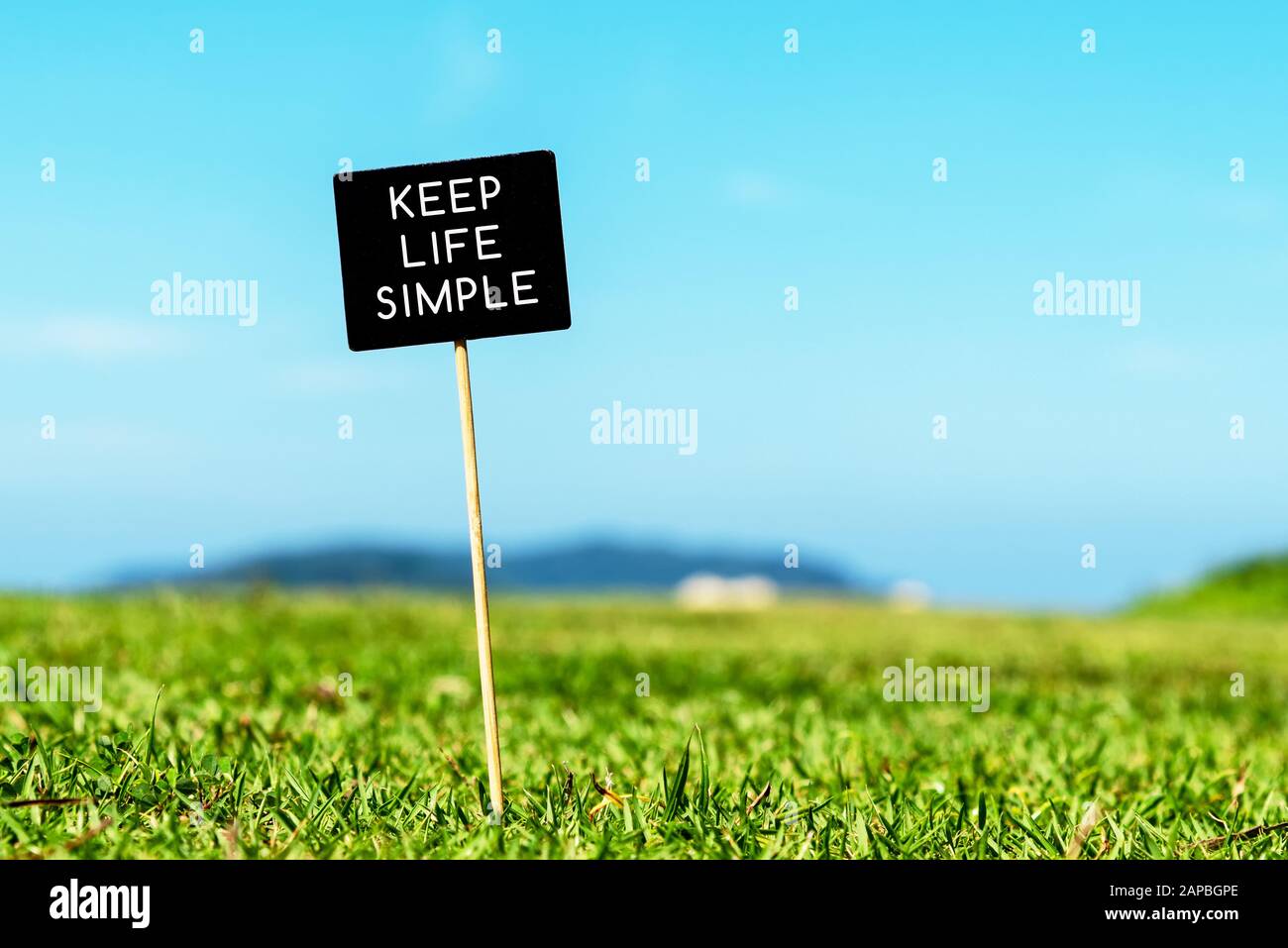 Motivational and Life Inspirational Quotes - Keep life simple Stock ...