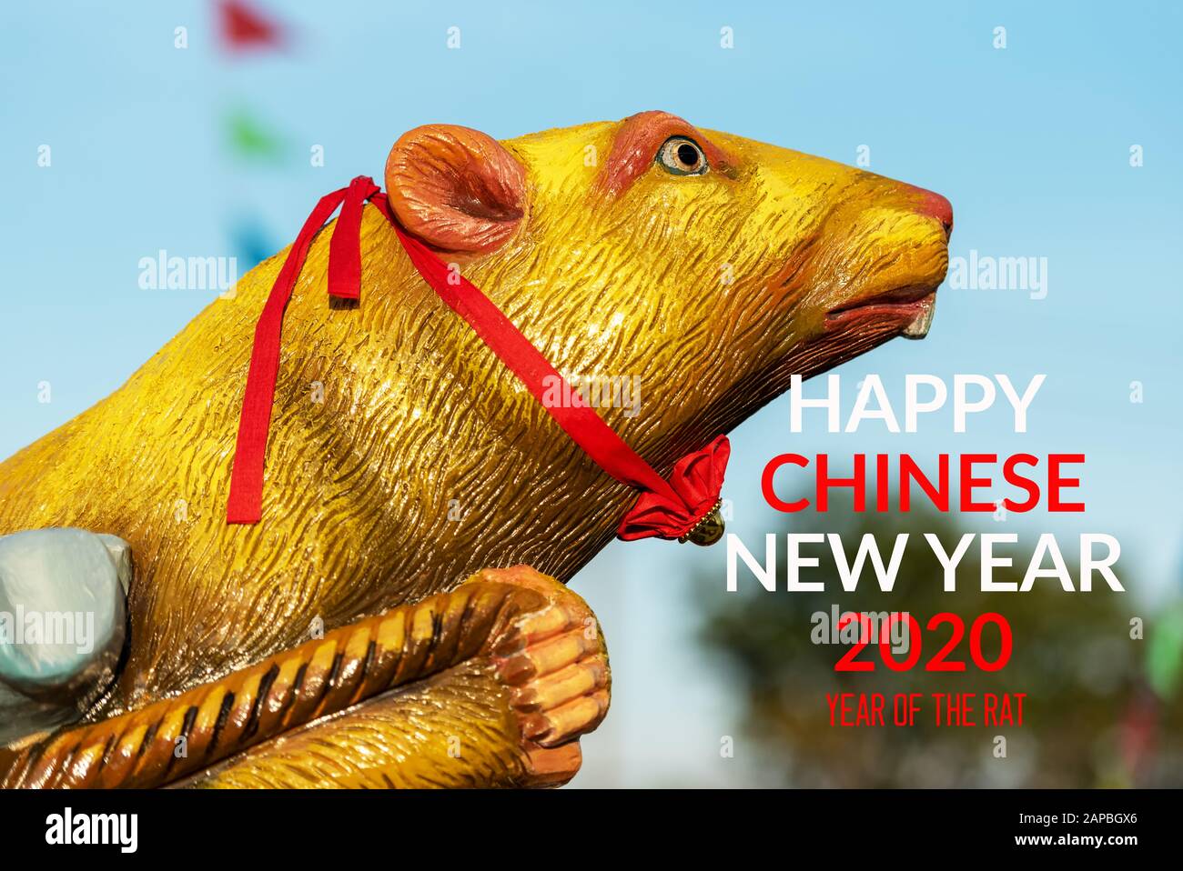 Statue of rat at Peak Nam Toong temple in Kota Kinabalu Sabah Malaysia ...