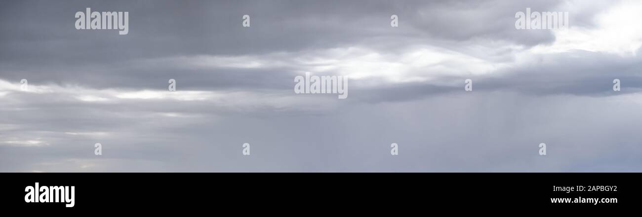 Clouds in the overcast sky view. Climate, environment and weather ...