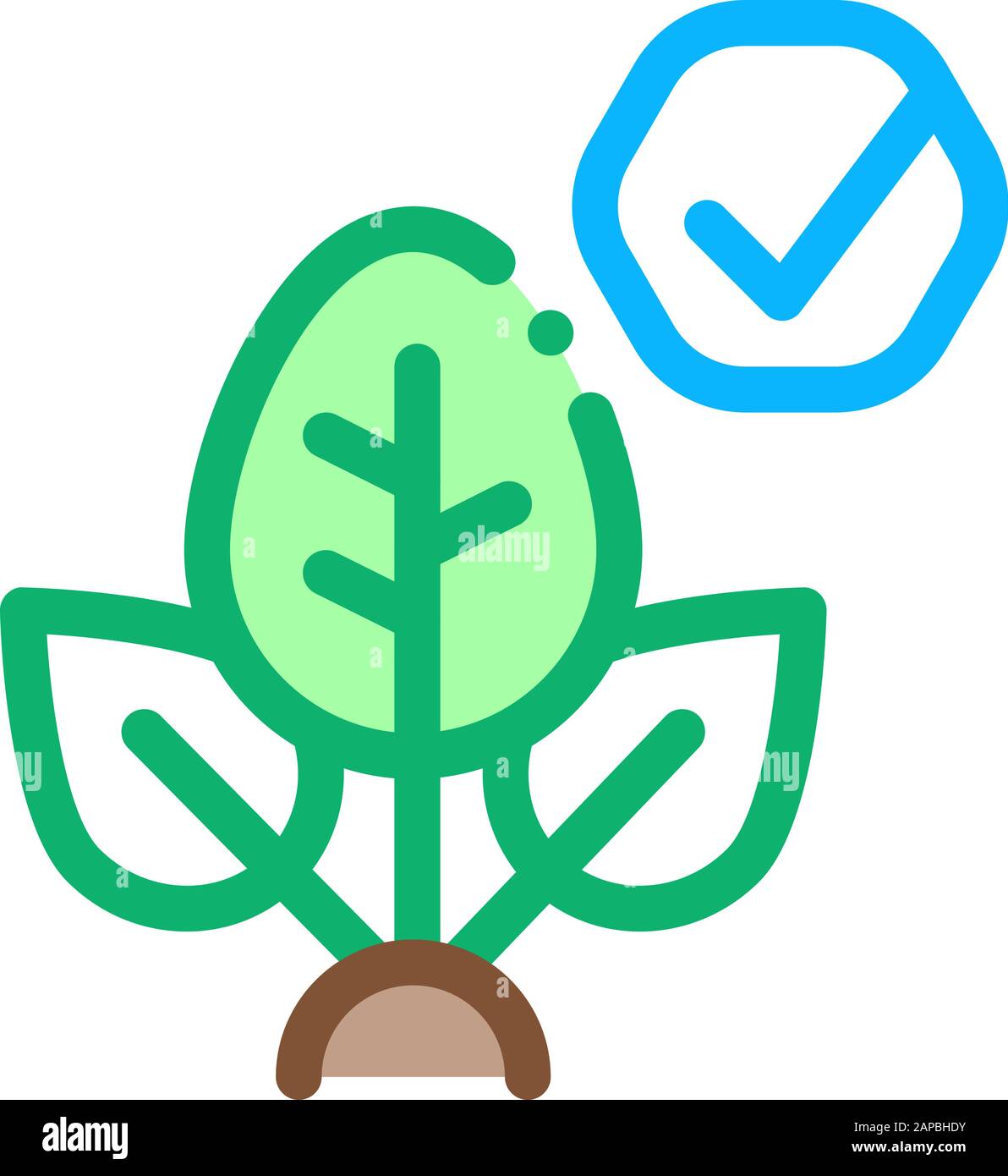 Plant Access Mark Icon Vector Outline Illustration Stock Vector Image ...