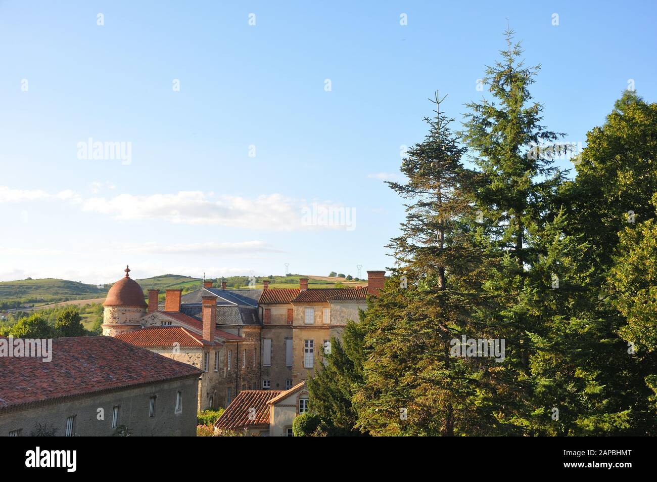 French countryside, with chateau and beautiful house Stock Photo - Alamy