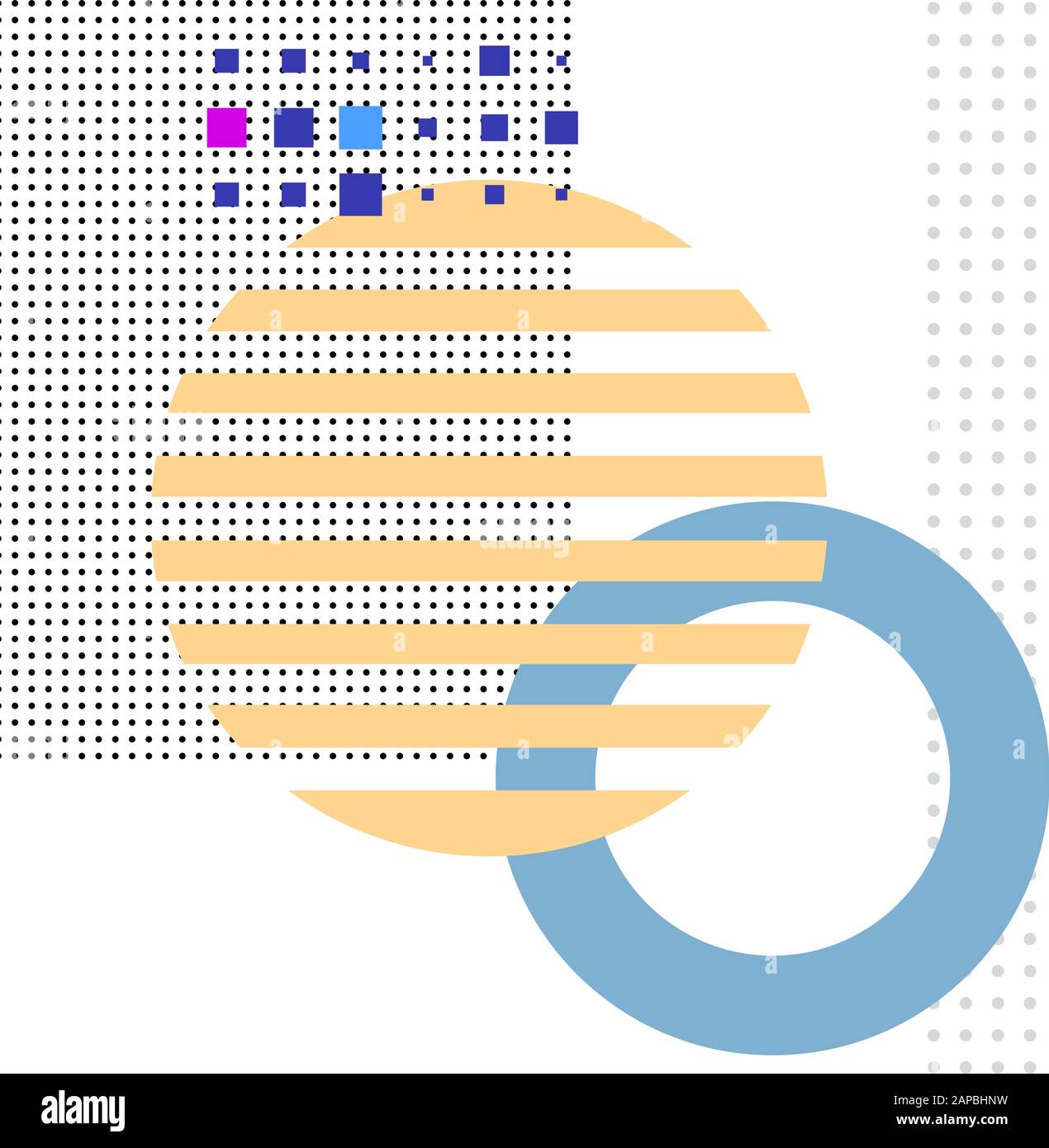 Abstract digital colored square shapes Stock Vector Images - Alamy