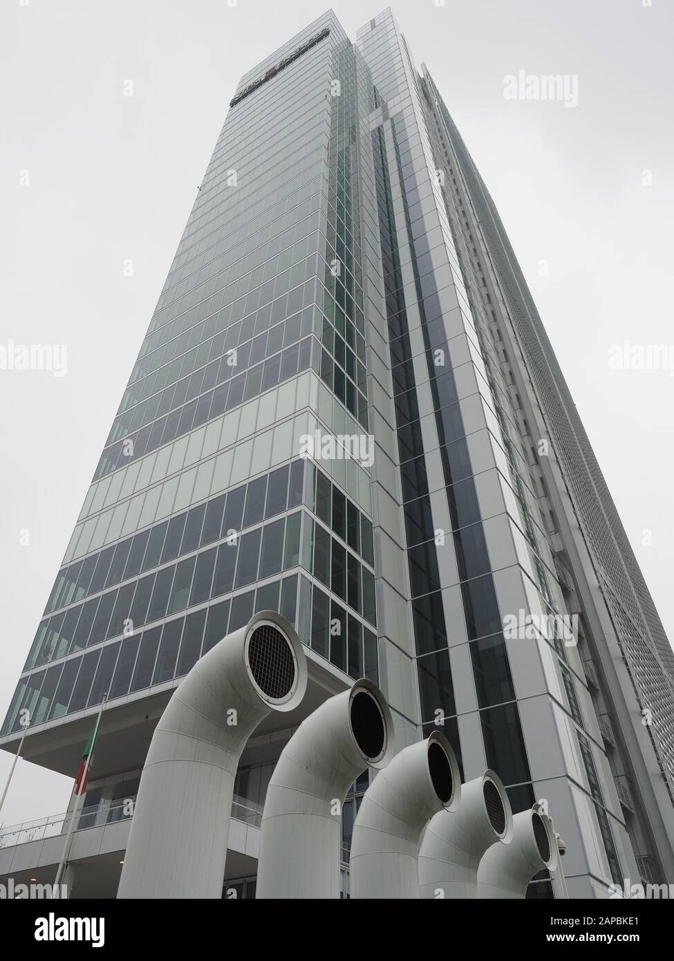 TURIN, ITALY - CIRCA DECEMBER 2019: Intesa San Paolo headquarters ...