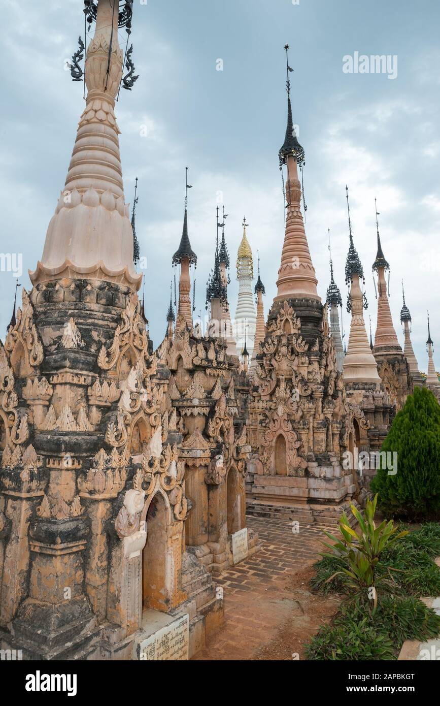 Kakku Pagodas, Shan State, Myanmar, Asia Stock Photo - Alamy