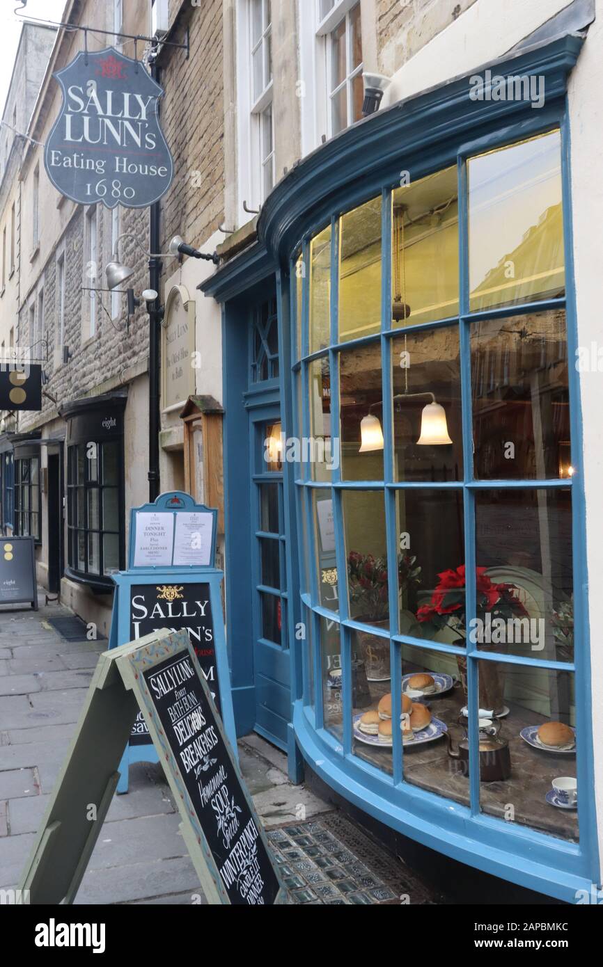 Sally Lunn bun shop in Bath Stock Photo - Alamy