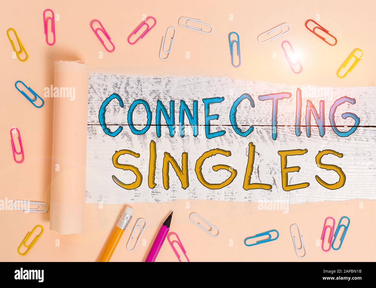 Text sign showing Connecting Singles. Business photo showcasing online ...