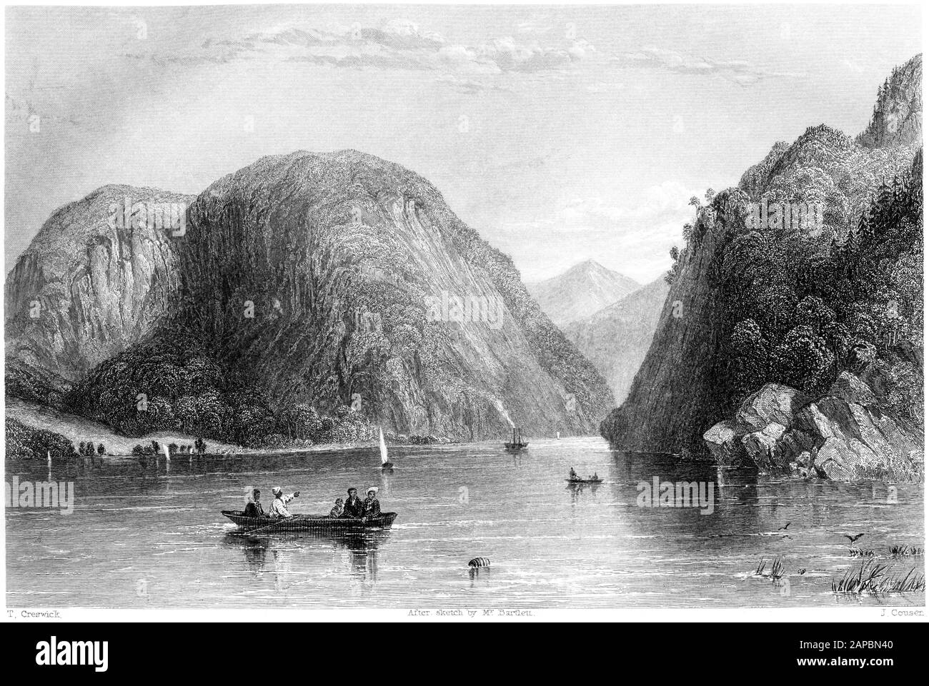 Landscape lake in high Cut Out Stock Images & Pictures - Alamy