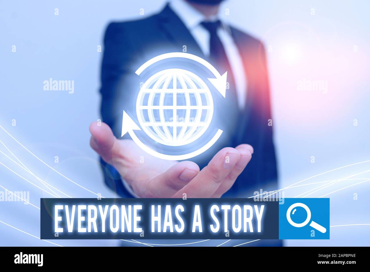 Conceptual hand writing showing Everyone Has A Story. Concept meaning ...