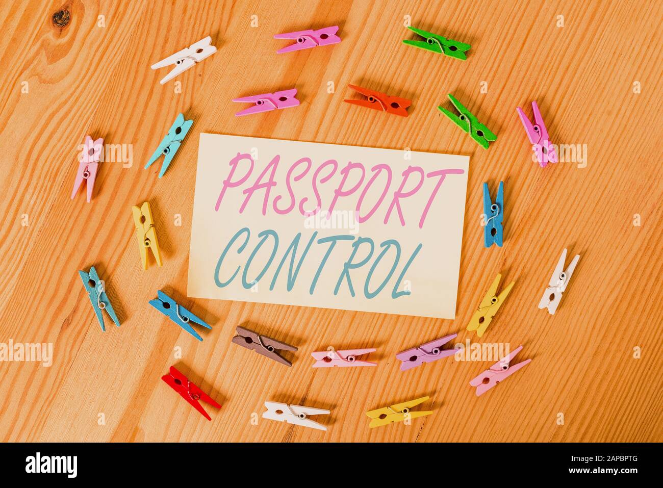Text sign showing Passport Control. Business photo showcasing the area ...