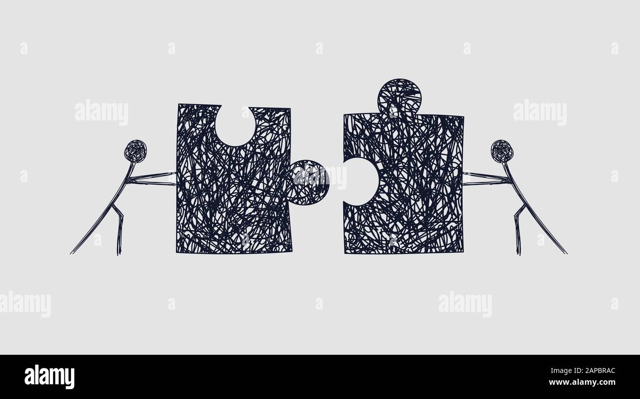 Team work cartoon hi-res stock photography and images - Alamy