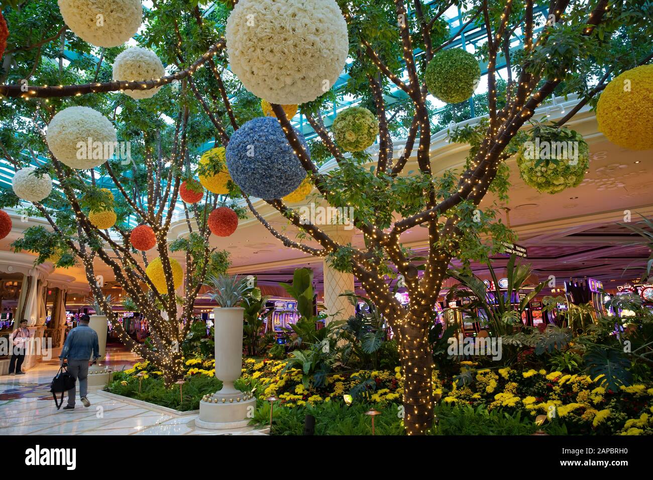 Interior of the Wynn Hotel in Las Vegas, Nevada, USA Stock Photo - Alamy