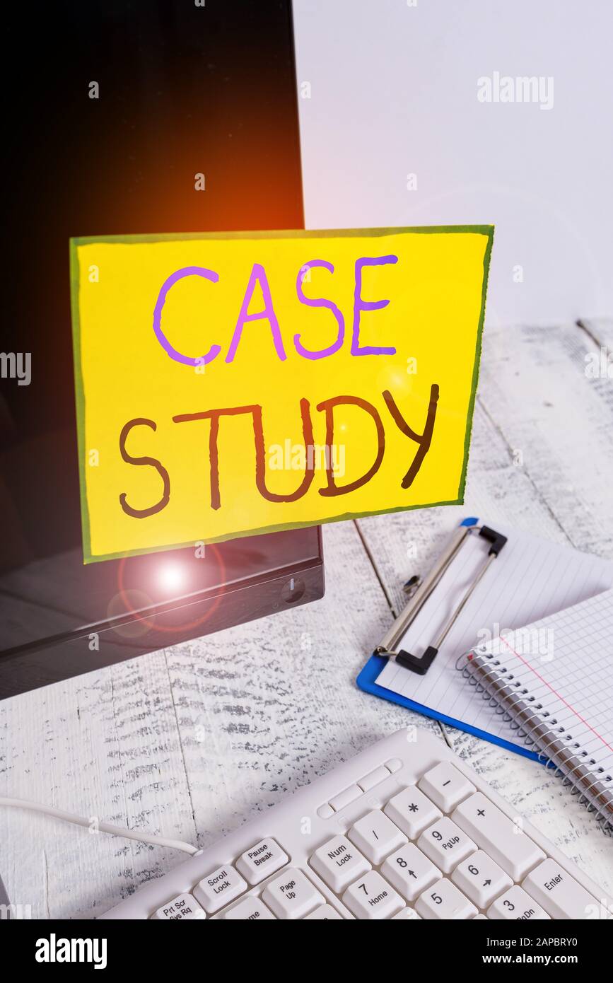 Word writing text Case Study. Business photo showcasing analysis and a ...