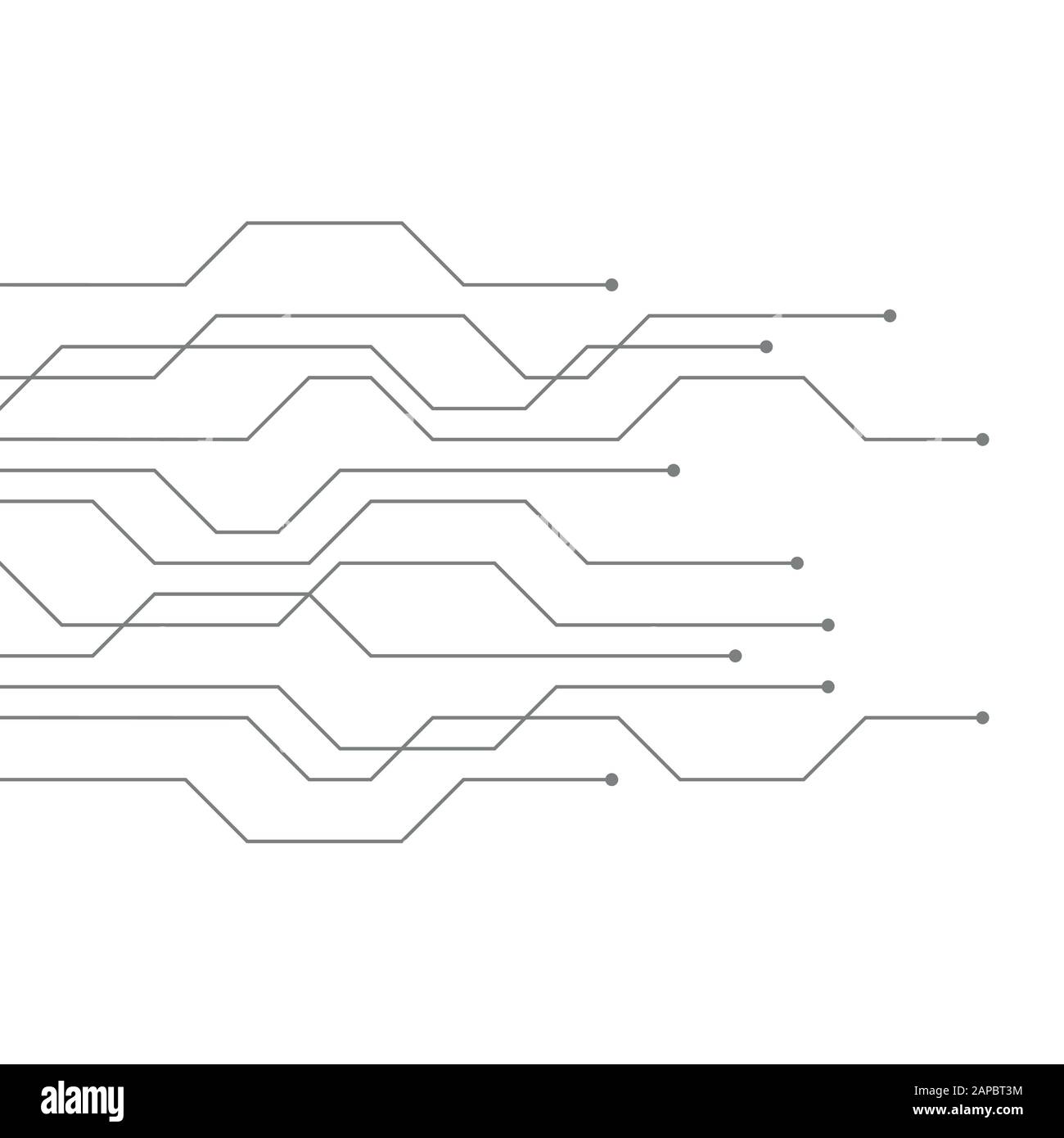digital technology electronics circuit board elements vector ...