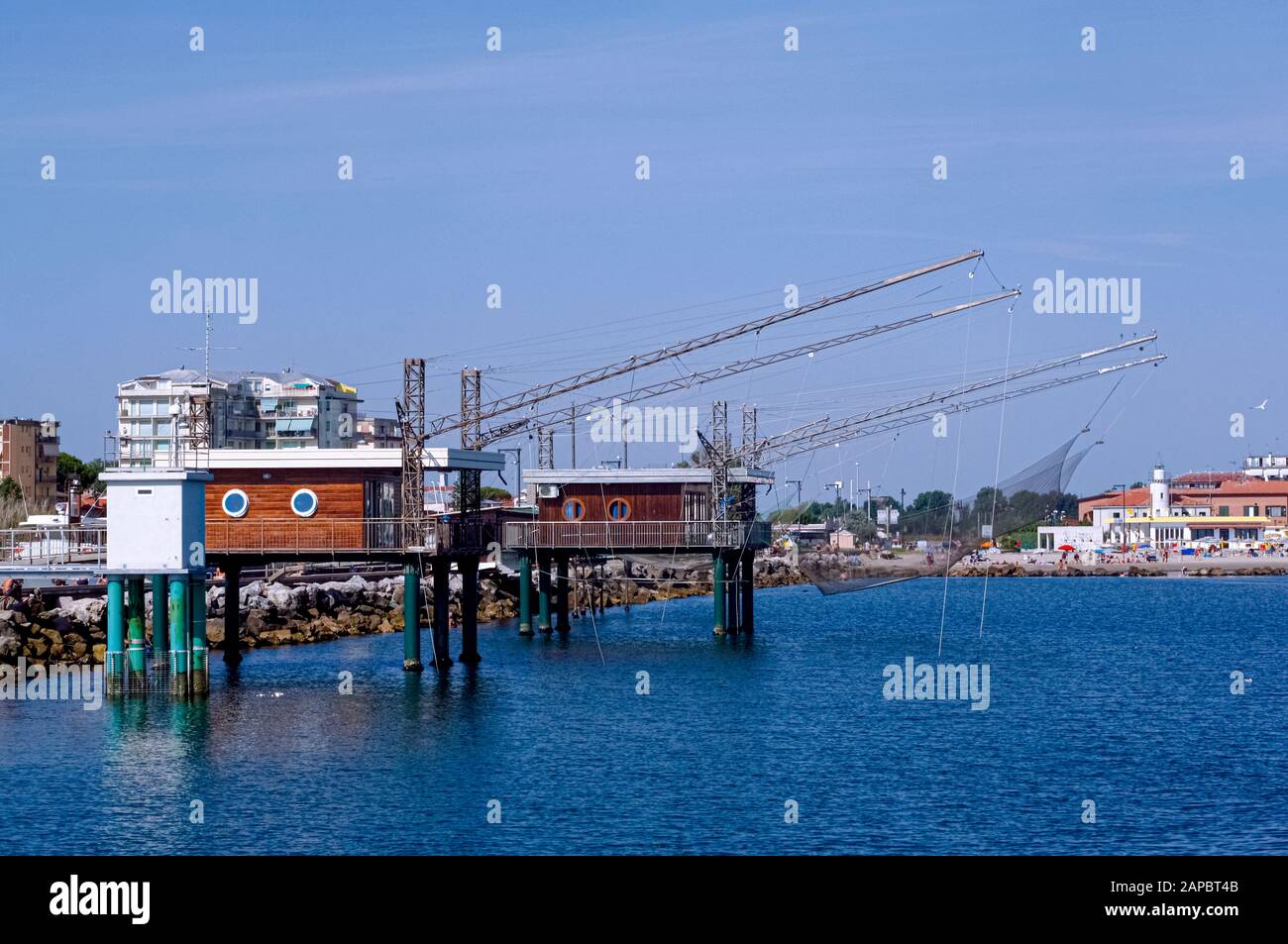 Italy Emilia Romagna Porto Garibaldi ( Prov. Ferrara ) - fishing huts ...