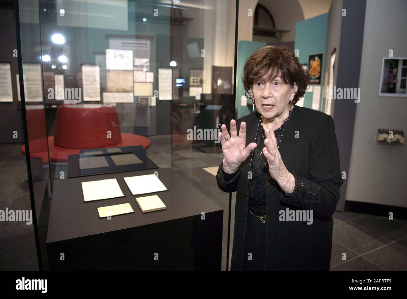 Berlin, Germany. 22nd Jan, 2020. At the opening exhibition "Deported to ...