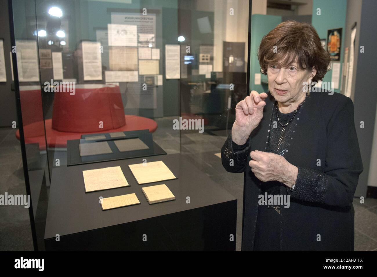 Berlin, Germany. 22nd Jan, 2020. At the opening exhibition "Deported to ...