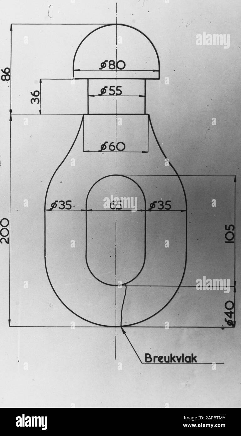5x5 Drawing of lifting eye with fracture plane Date: undated Keywords ...