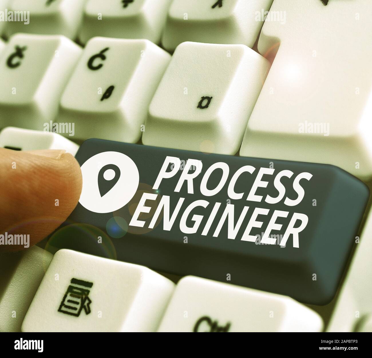 Handwriting text writing Process Engineer. Conceptual photo responsible ...
