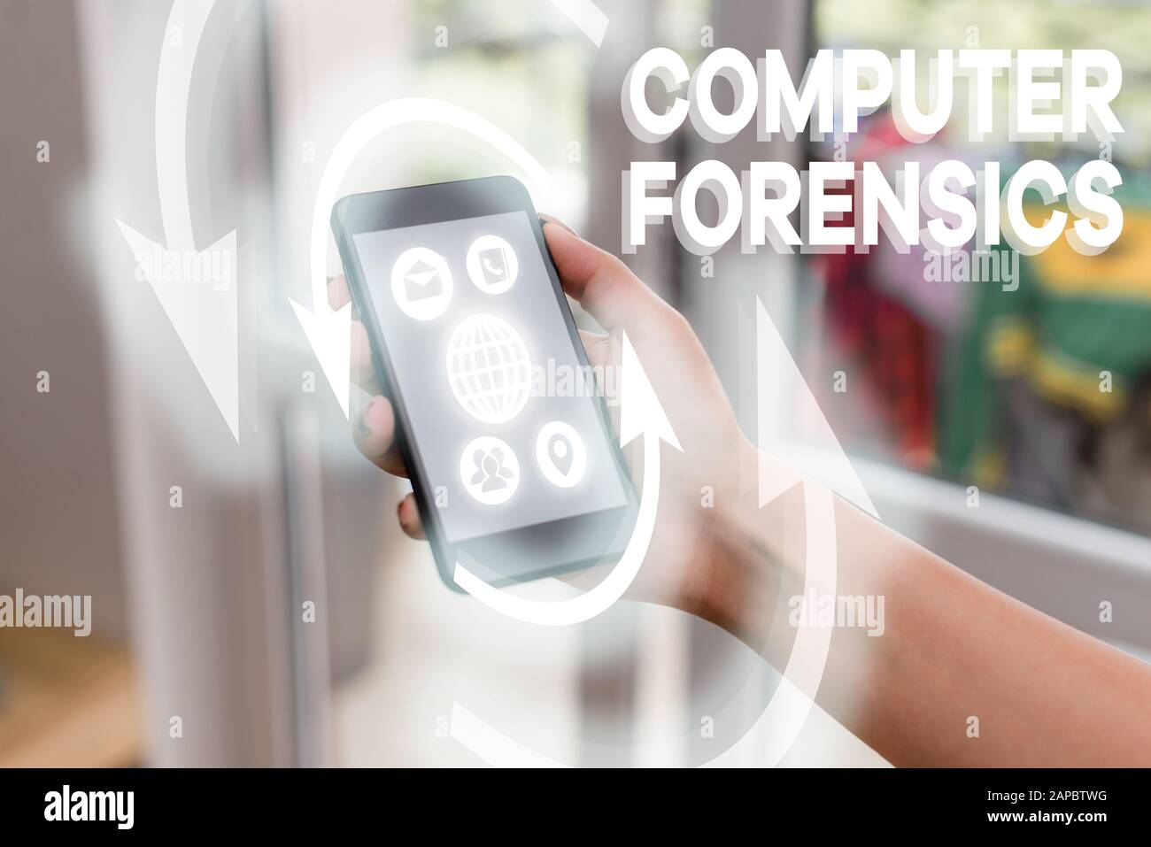 Handwriting text writing Computer Forensics. Conceptual photo the ...