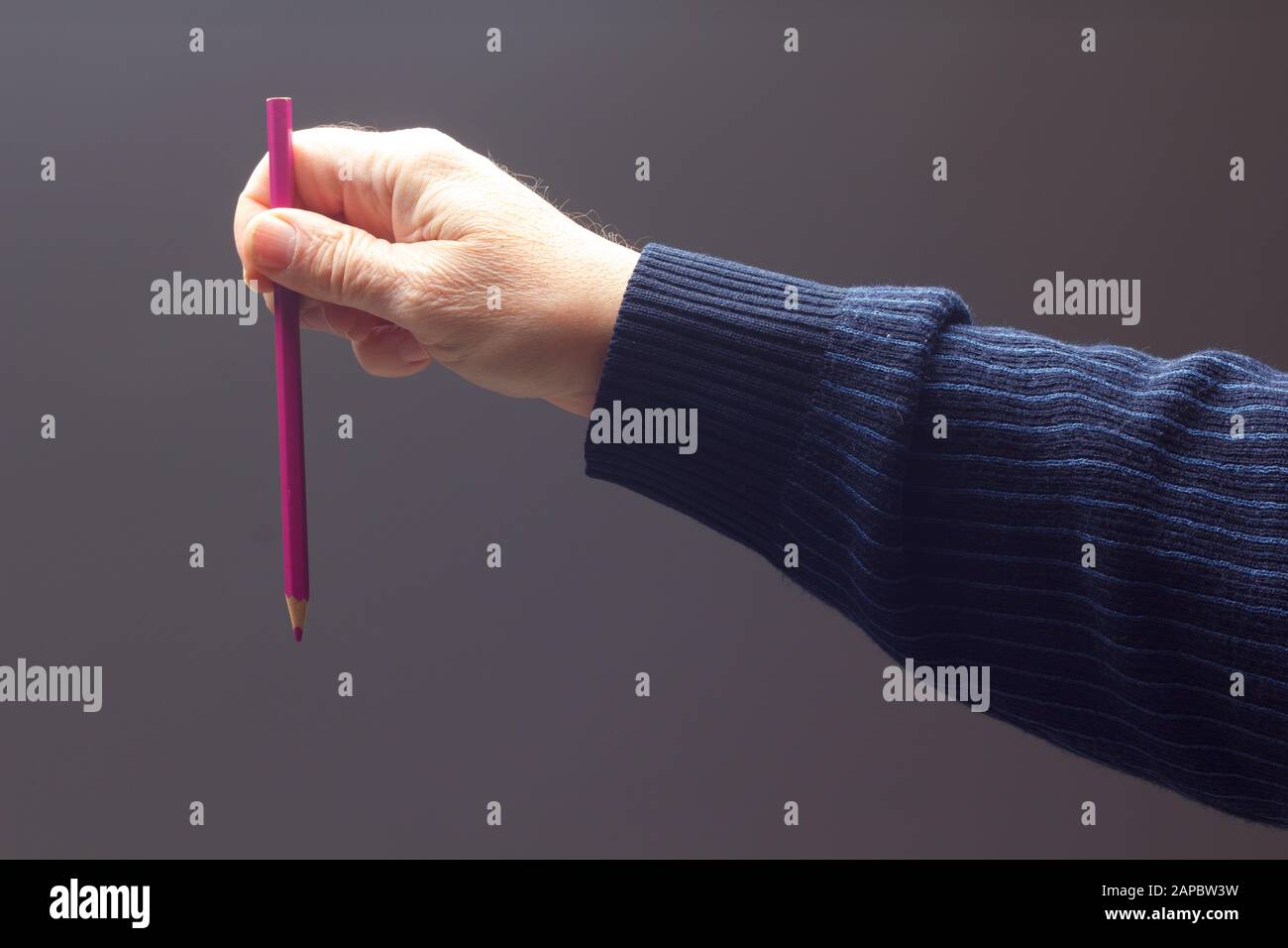 colors with the sharp point, group of colors united in the hand of an ...