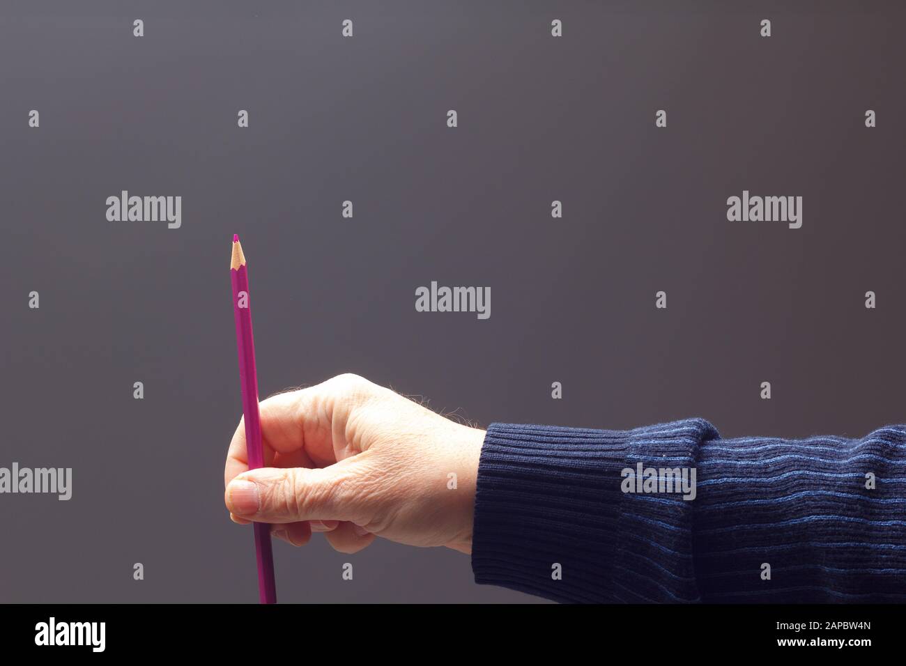 colors with the sharp point, group of colors united in the hand of an ...