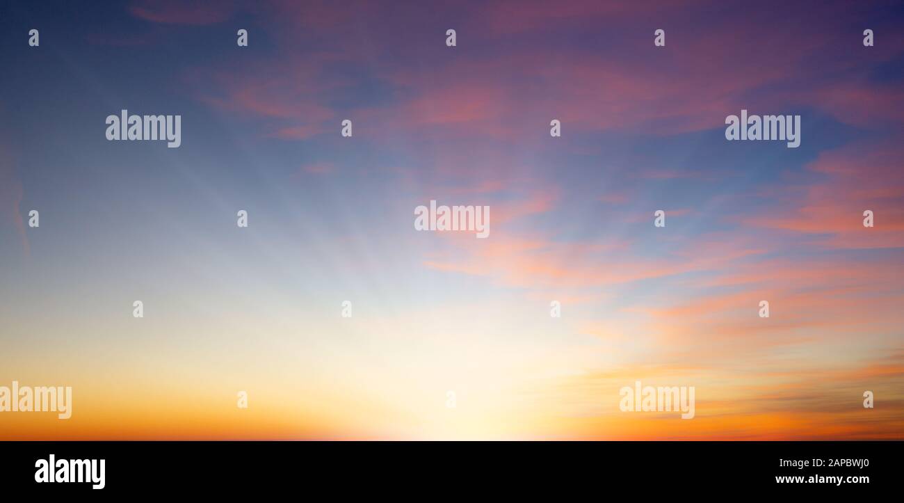 Dramatic sunset and sunrise sky Stock Photo - Alamy