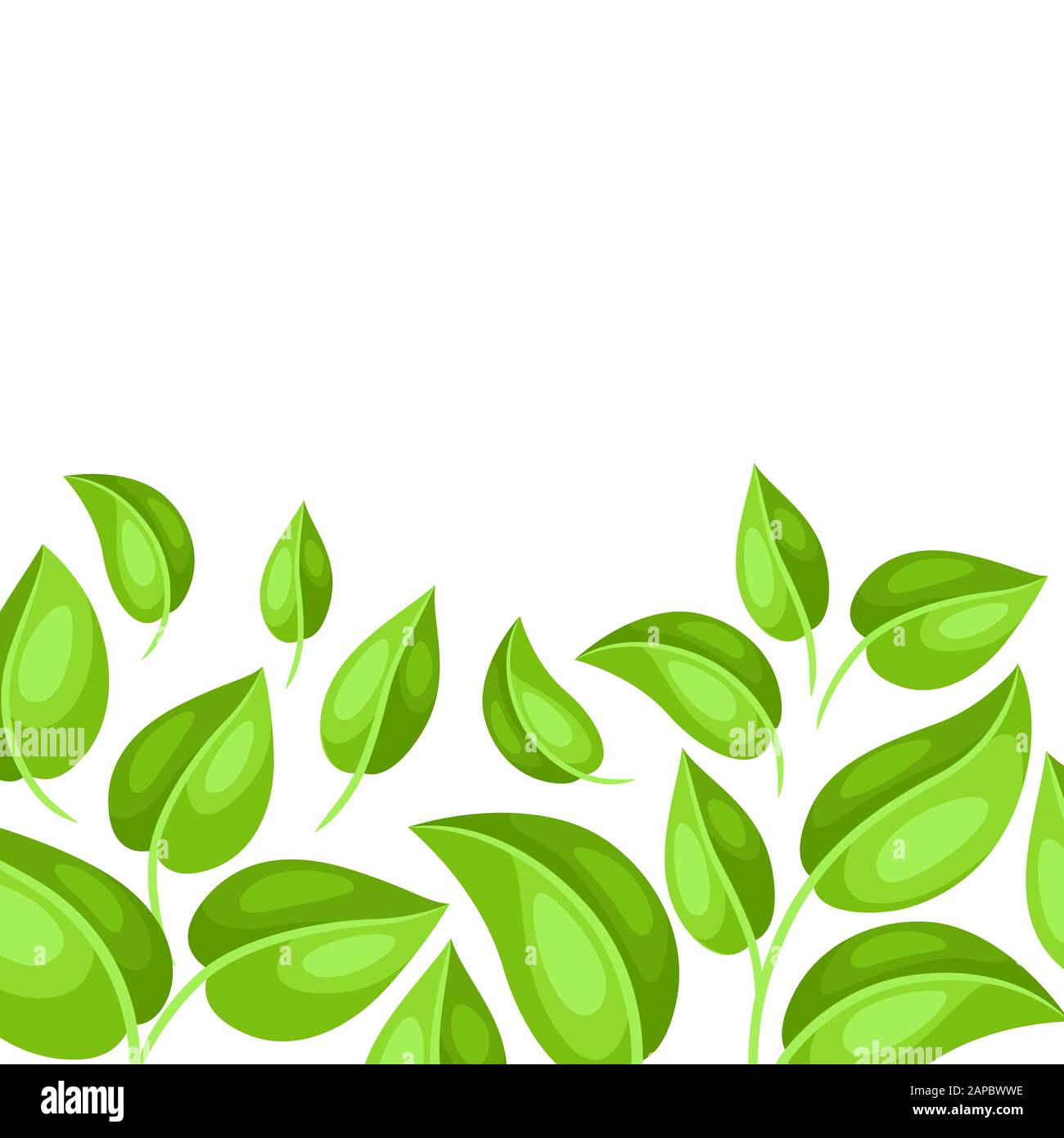 Background with spring leaves Stock Vector Image & Art - Alamy