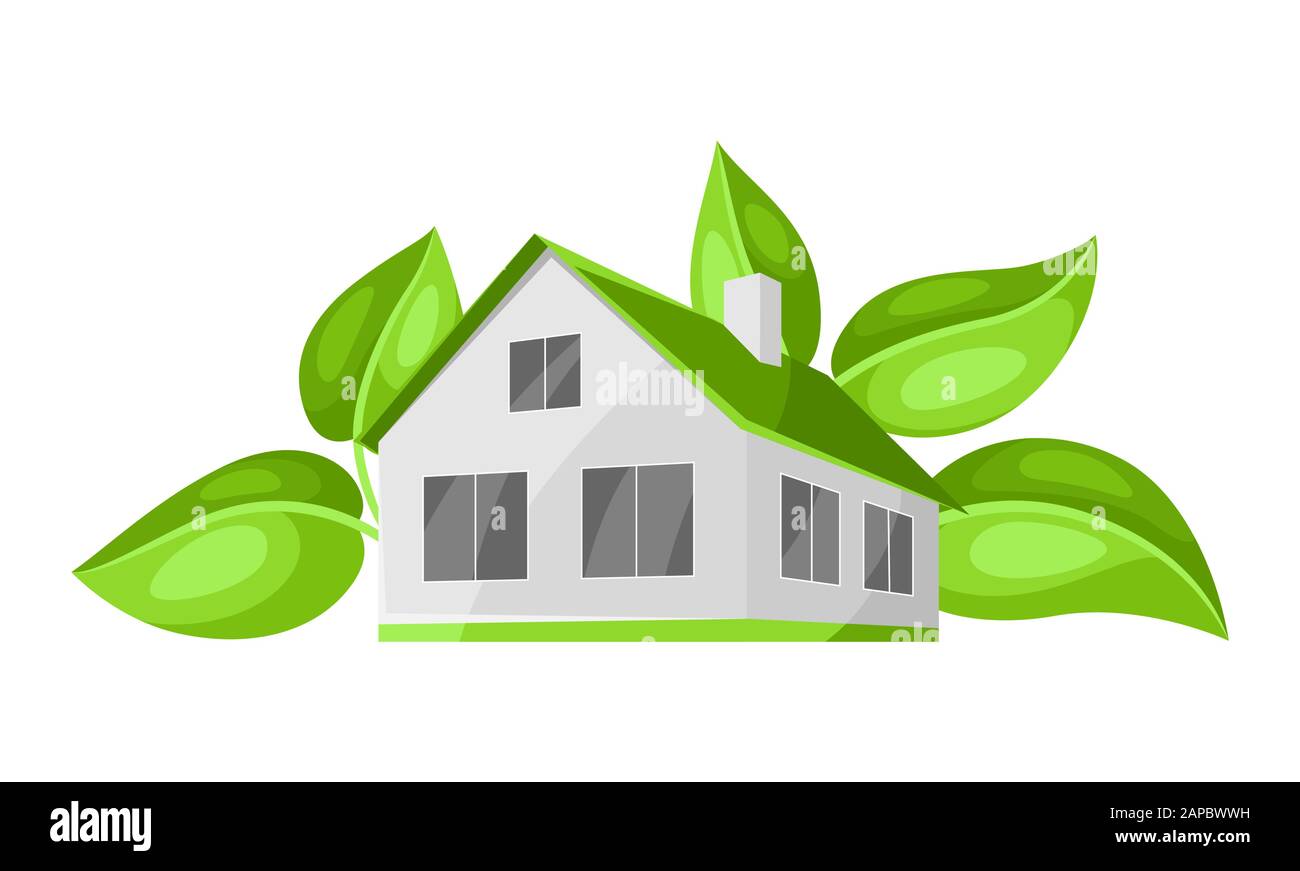 Green house concept illustration Stock Vector Image & Art - Alamy
