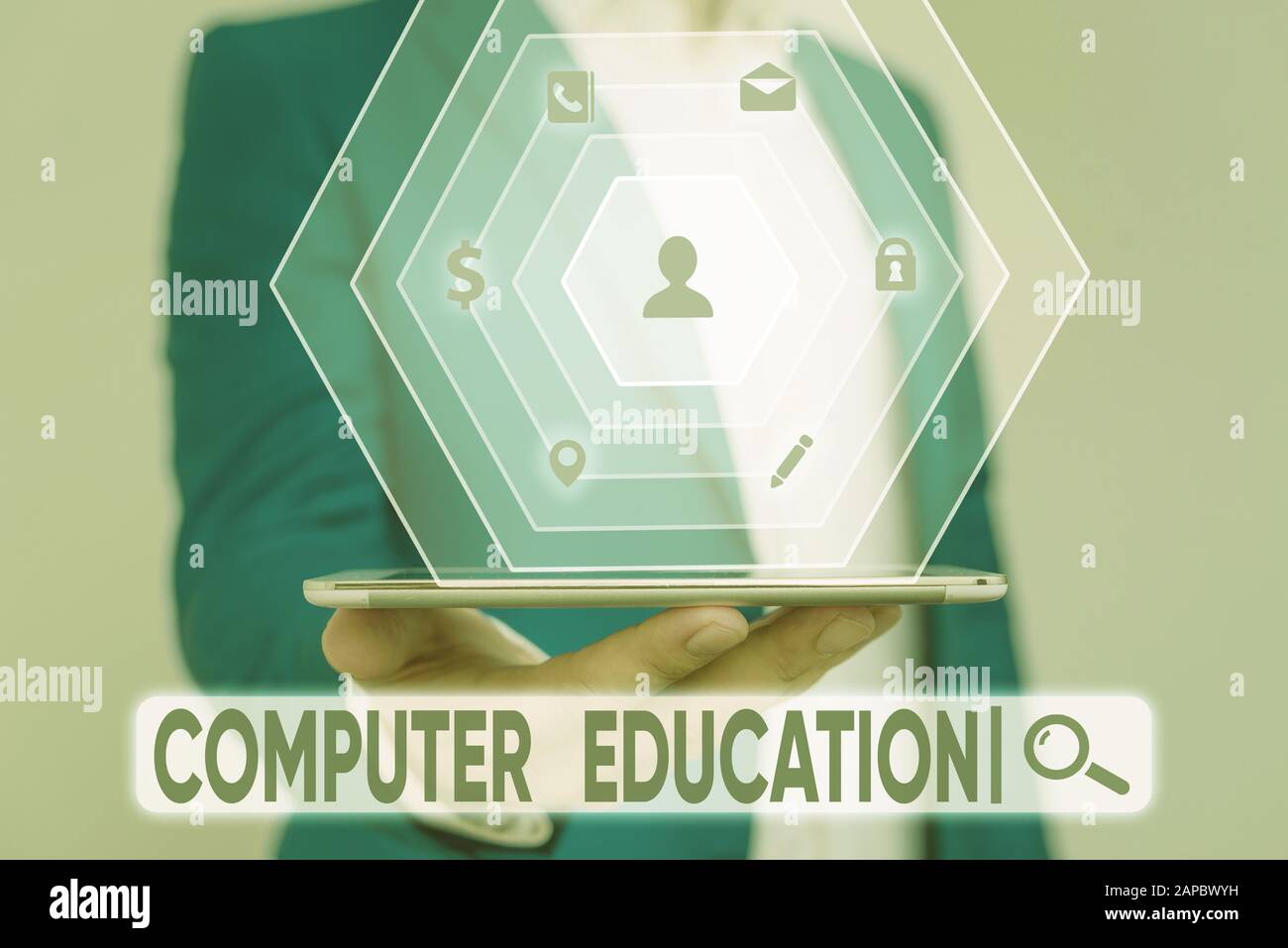 Writing note showing Computer Education. Business concept for gaining ...