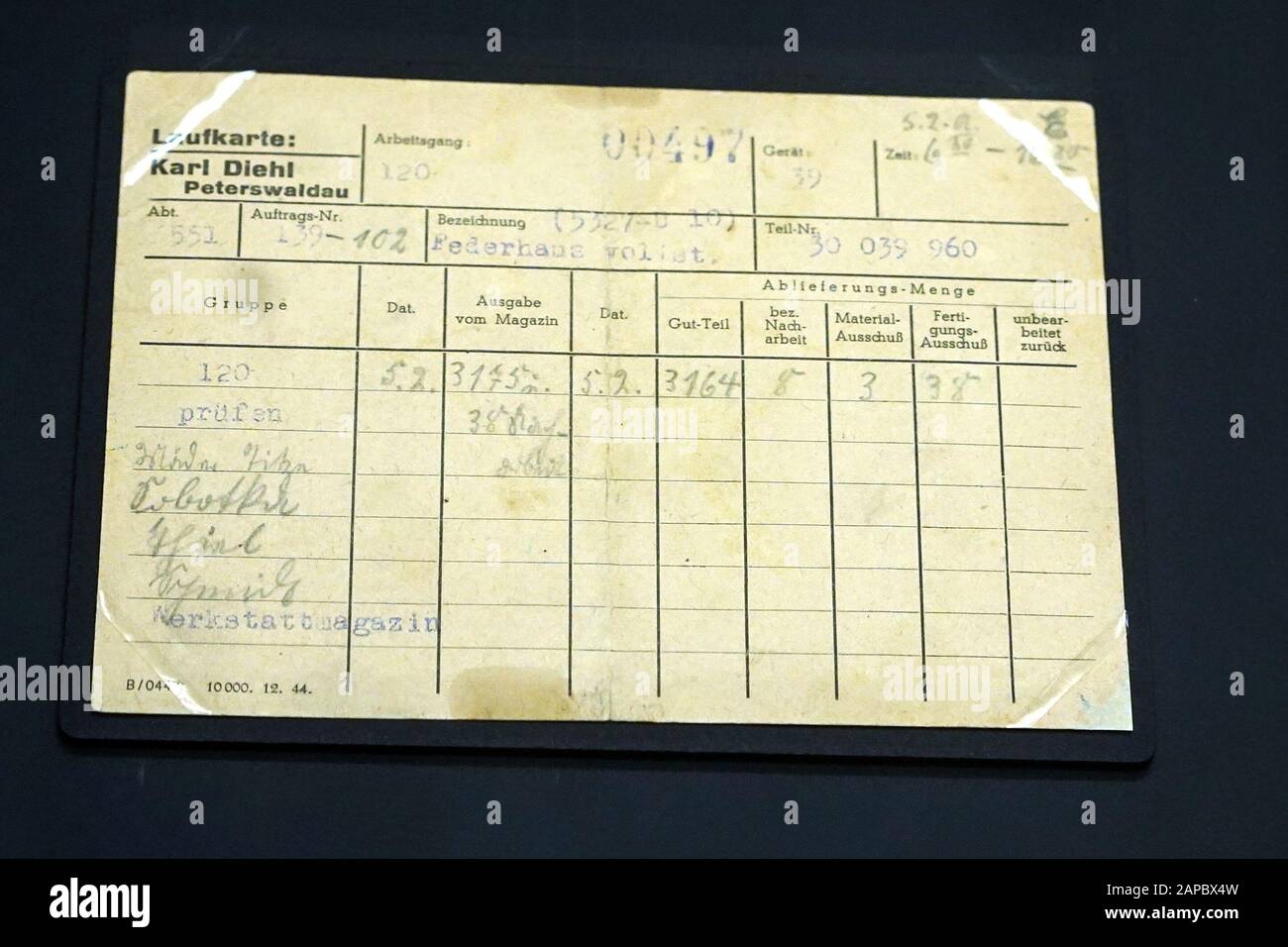 Berlin, Germany. 22nd Jan, 2020. View of Sheindi Ehrenwald's notes at ...