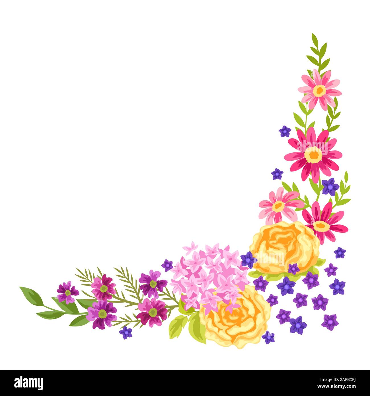 Decorative element pretty flowers hi-res stock photography and images ...