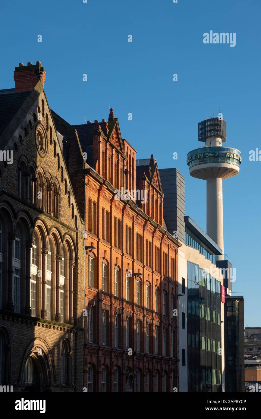 A mix of styles of Architecture in Liverpool City Centre Stock Photo ...