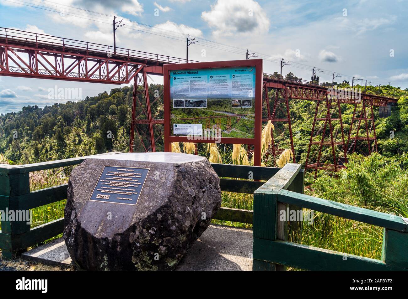 Makatote Viaduct, steel truss and plate girder bridge, by Peter Seton ...