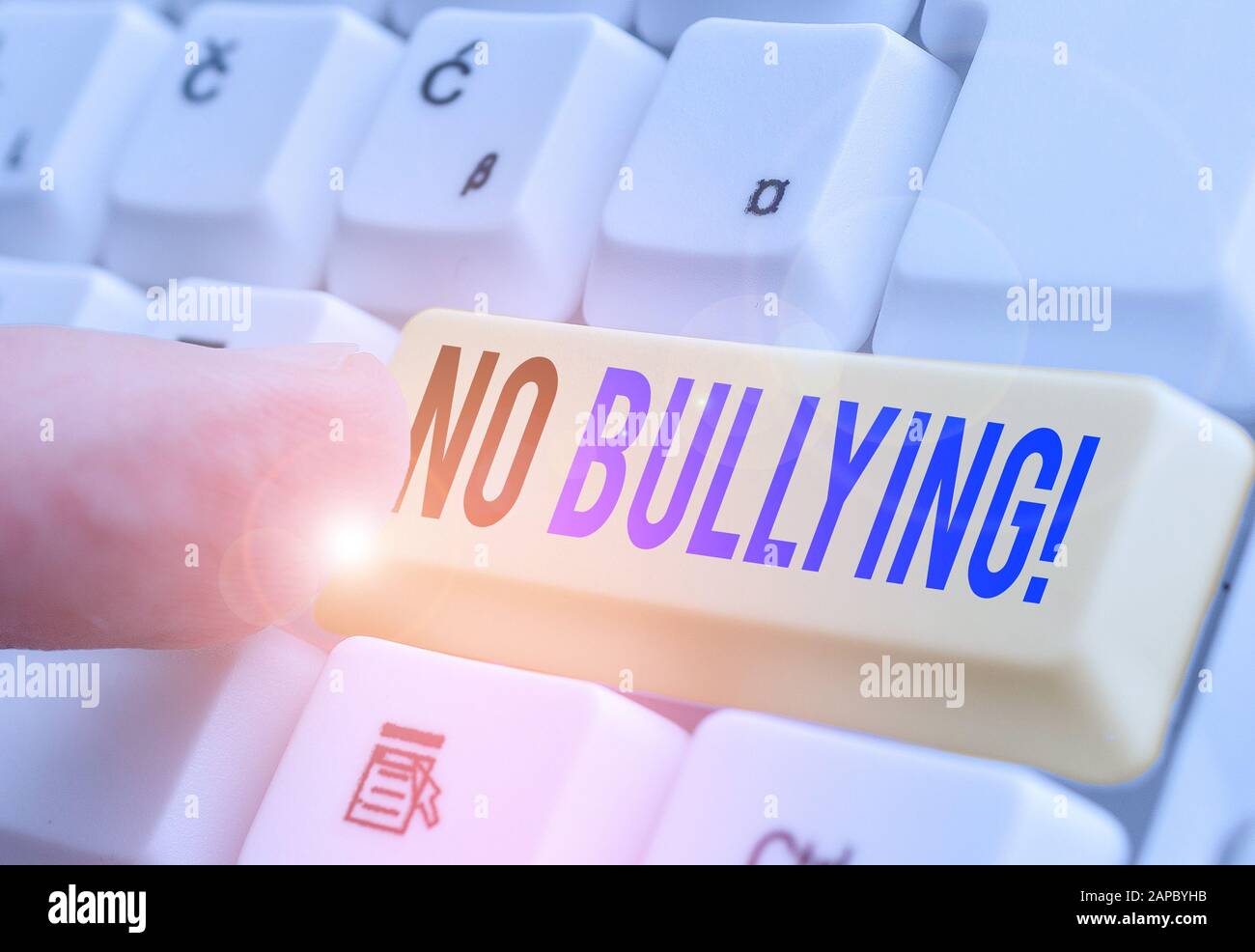 Word writing text No Bullying. Business photo showcasing stop ...